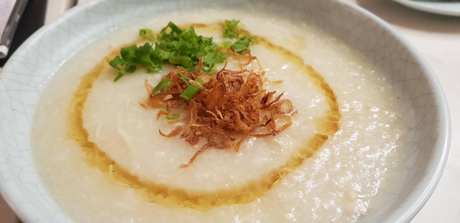 Congee with Shredded Chicken at The Dim Sum Place - Halal Tag Singapore